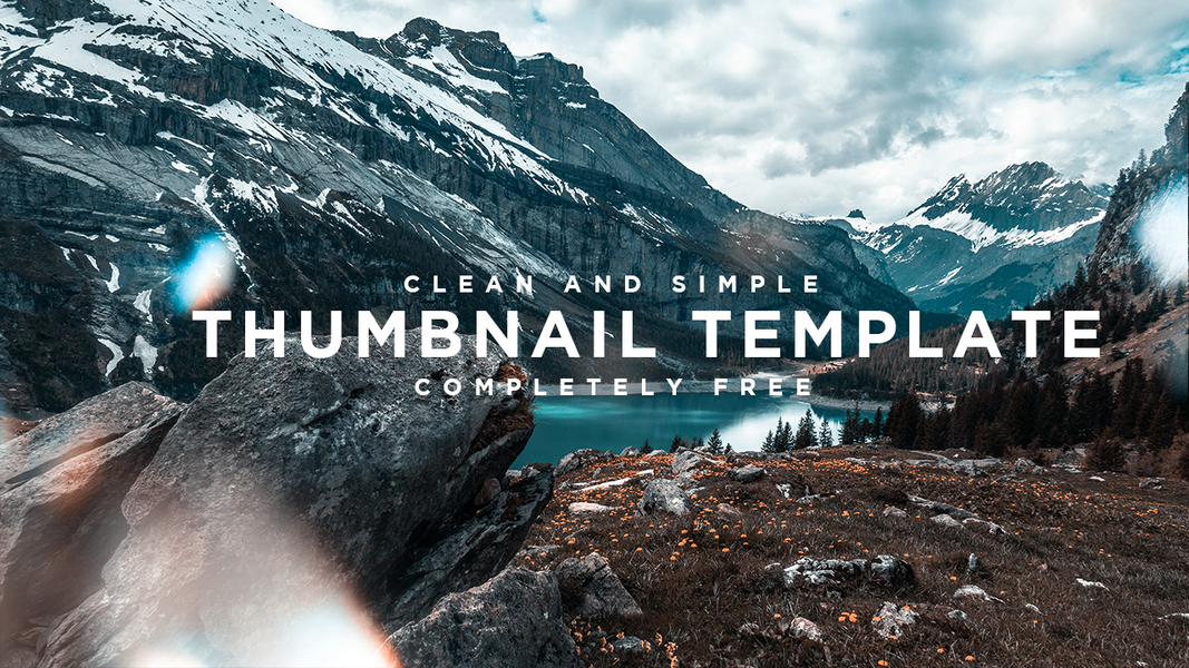 Clean Thumbnail Template by Lukas Eriksen - Free download on ToneDen